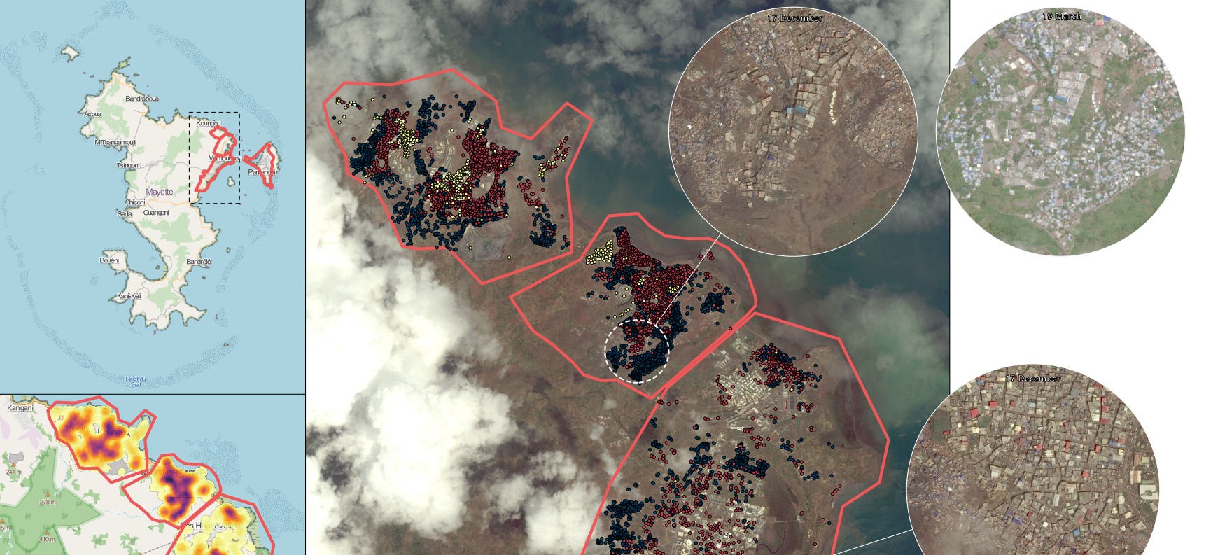 Mapping the damage caused by cyclone Chido in Mayotte - Acted